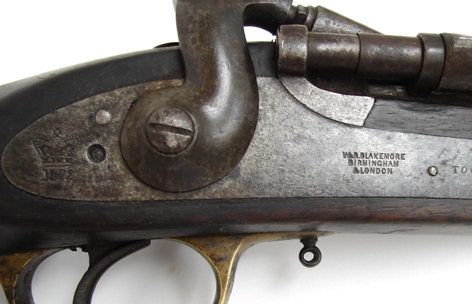 British Snider Conversion of a tower musket dated 1872 with lock marked ...