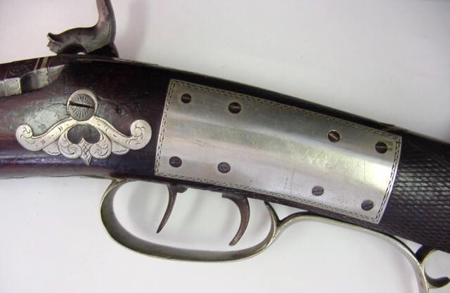 American Half Stock percussion rifle by D. Fish New York State with ...