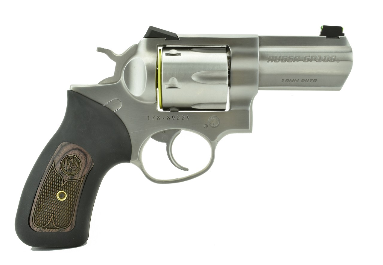 Ruger GP100 10mm caliber revolver for sale.
