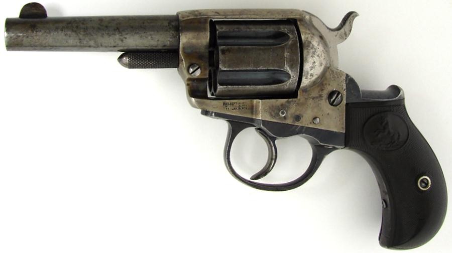 Colt Thunderer .41 caliber revolver. Sheriffs model with 25% case color ...