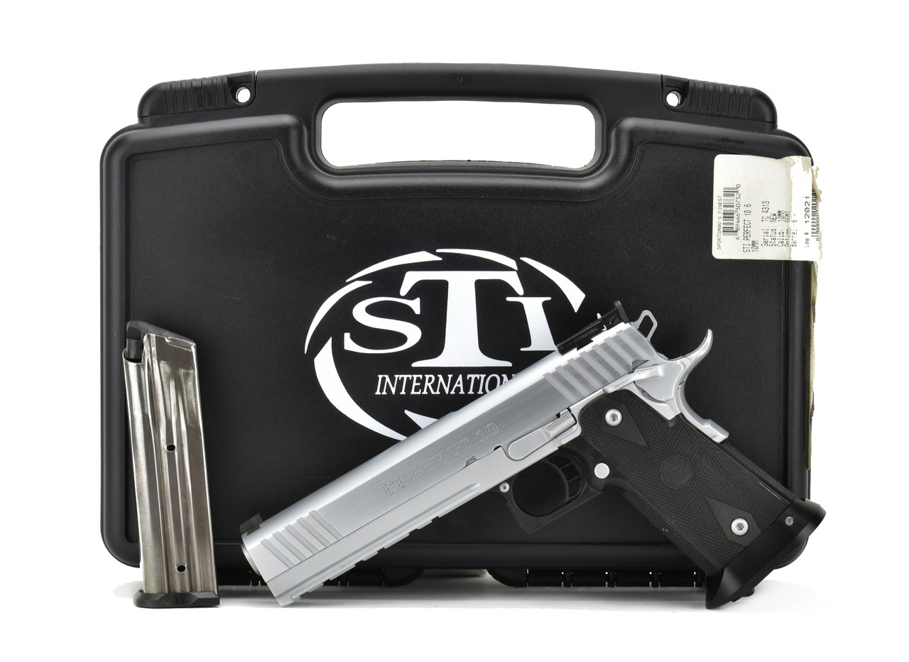 STI 2011 Perfect 10 10mm caliber pistol for sale.