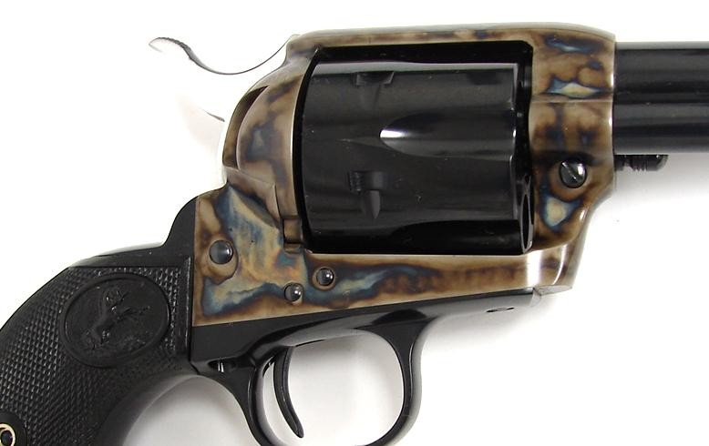 Colt Single Action .44-40 caliber revolver with 4 3/4 barrel. Blue with ...