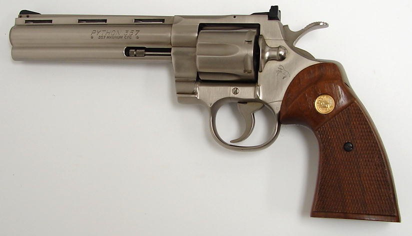 Colt Python .357 Magnum caliber revolver. Scarce model with electroless ...