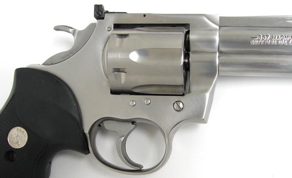 Colt King Cobra .357 Magnum caliber revolver. 4 stainless model in ...