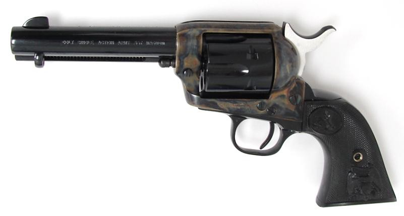 Colt Single Action .357 Magnum caliber revolver with 4 3/4 barrel. Blue ...