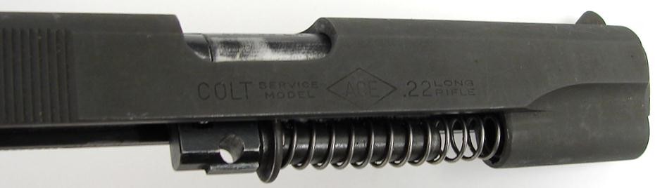 Colt 22 Pre-War Service Model Ace Slide and barrel with rare parkerized ...