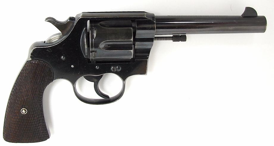 Colt New Service .45 ACP caliber revolver. British proof .455 caliber ...