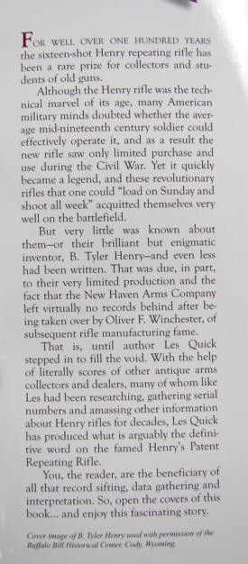 The Story of Benjamin Tyler Henry and His Famed Repeating Rifle by Les ...