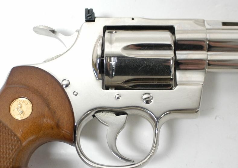 Colt Python Target 38 Special caliber revolver with factory nickel ...
