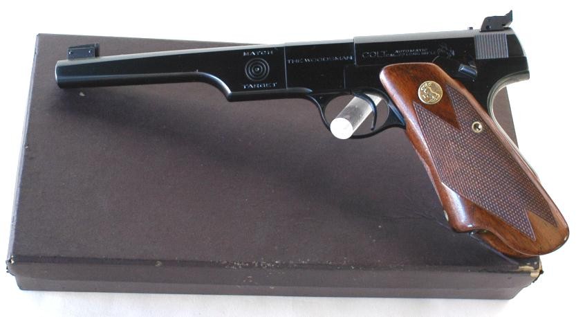 Colt Woodsman Match Target Pre War pistol with box. (c1205) - Collectors Firearms