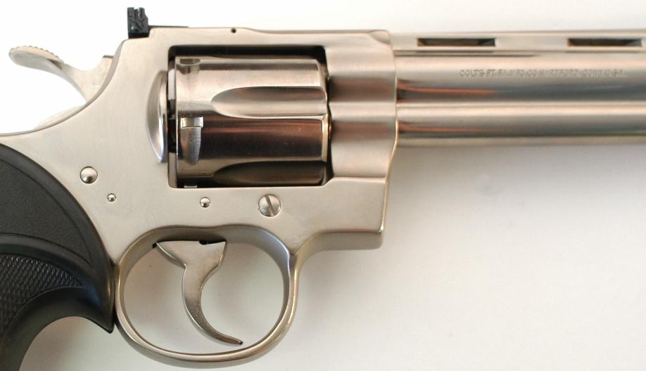 Colt Python .357 Magnum caliber revolver with electroless nickel finish ...