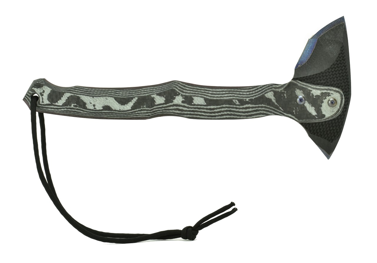Warren Thomas Ti Tomahawk with carbon handle for sale.
