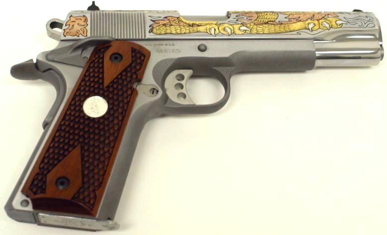 Colt Government Model Dragon Special Edition .45 caliber stainless ...
