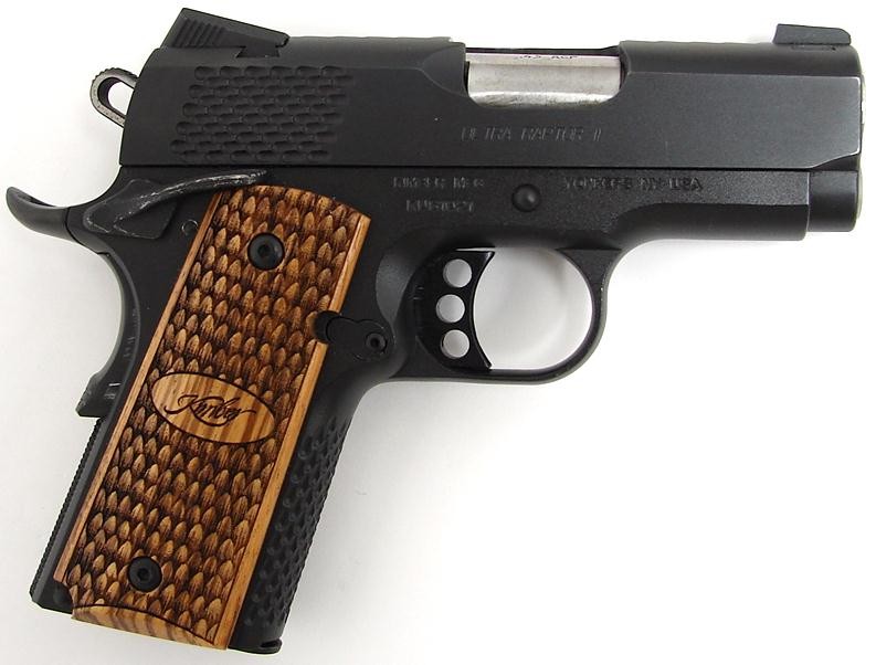 Kimber Ultra Raptor II .45 ACP caliber pistol. Custom shop compact ...