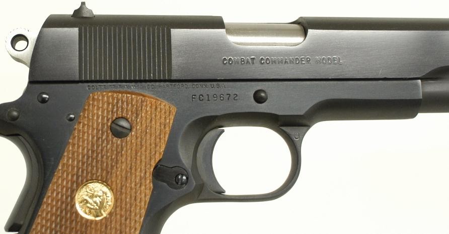 Colt Combat Commander 80 Series 9mm caliber pistol with box. Rare model ...
