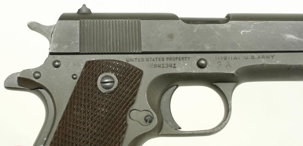 Colt 1911A1 .45 Auto caliber pistol. Springfield Armory re-build mark ...