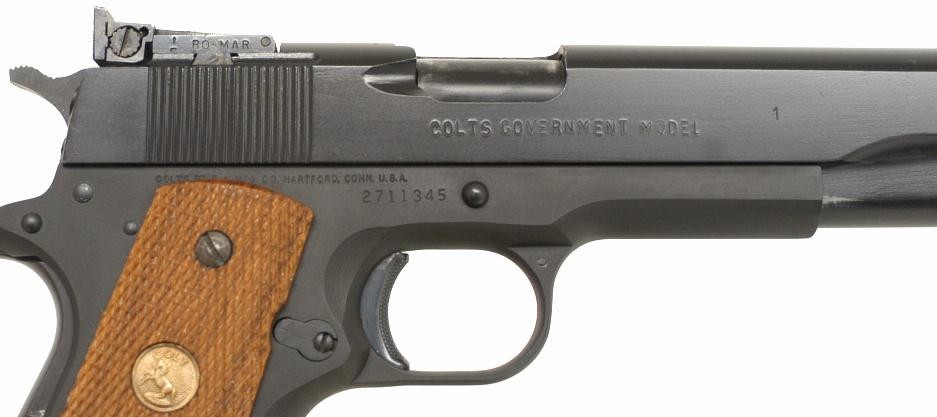 Colt Government .45 ACP caliber customized comp gun. (c2158 ...