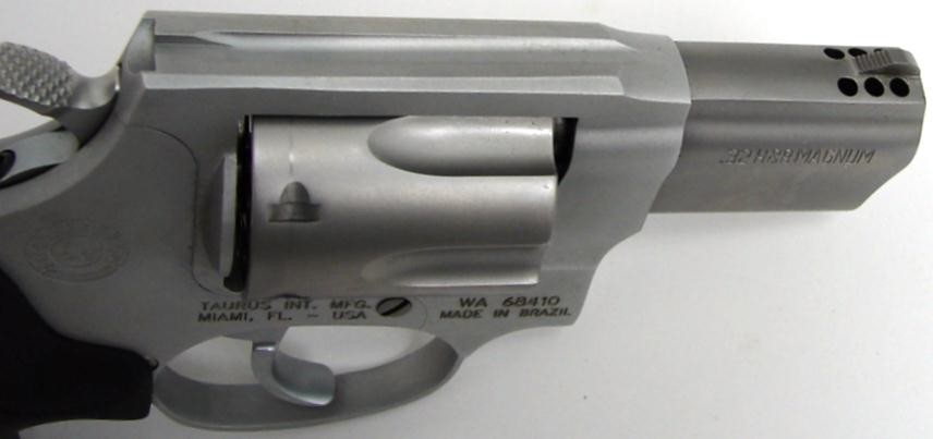 Taurus 731 Ultra-Lite .32 H&R Magnum caliber revolver. 6-shot stainless ...