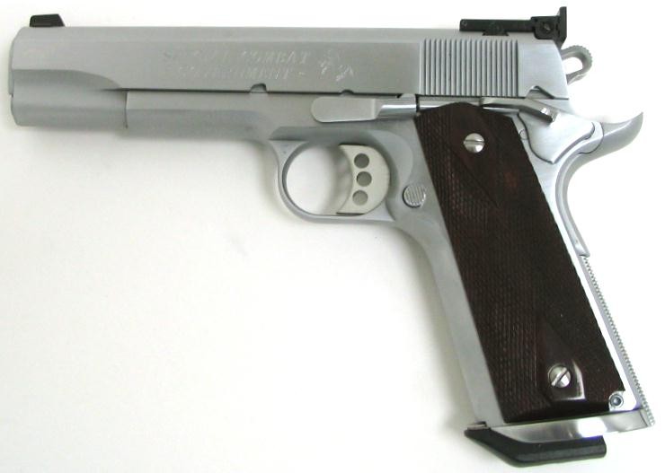 Colt Special Combat Government .45 ACP caliber pistol with hard chrome ...