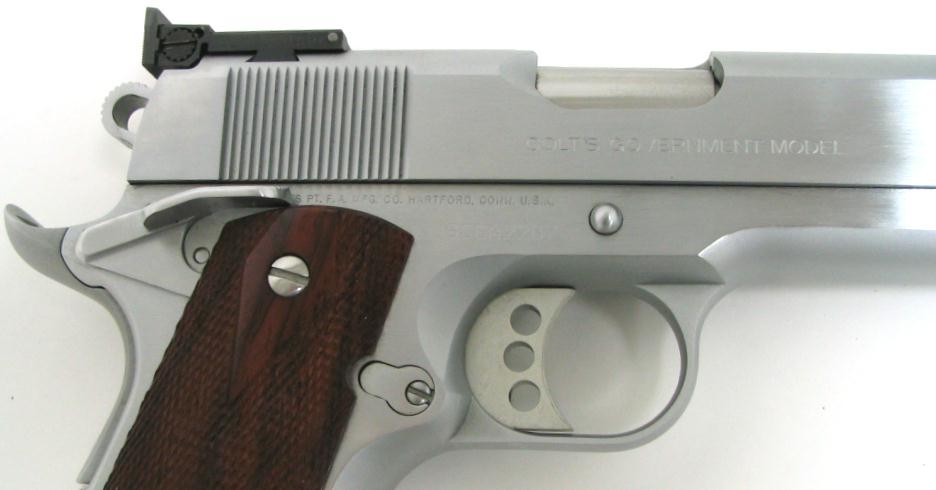 Colt Special Combat Government .45 ACP caliber pistol with hard chrome ...