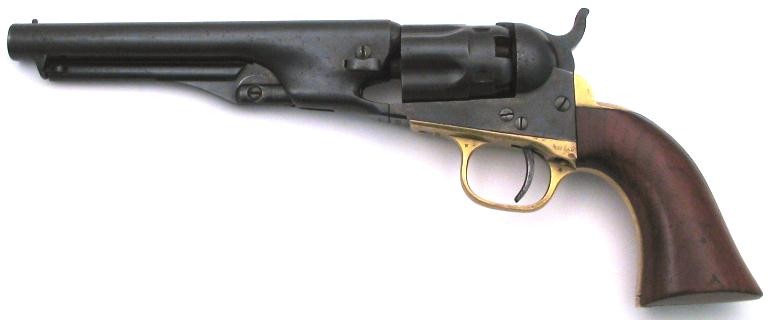 Colt Model 1862 Pocket Navy .36 caliber revolver. Old refinish ...