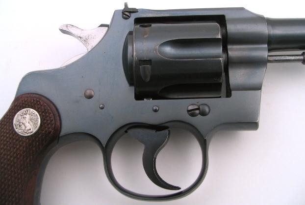 Colt Officers Model .22 LR caliber revolver. Match target with 98-99% ...