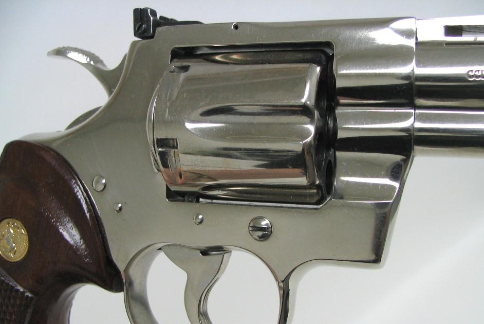 Colt Python .357 Magnum caliber factory nickel revolver in very nice ...