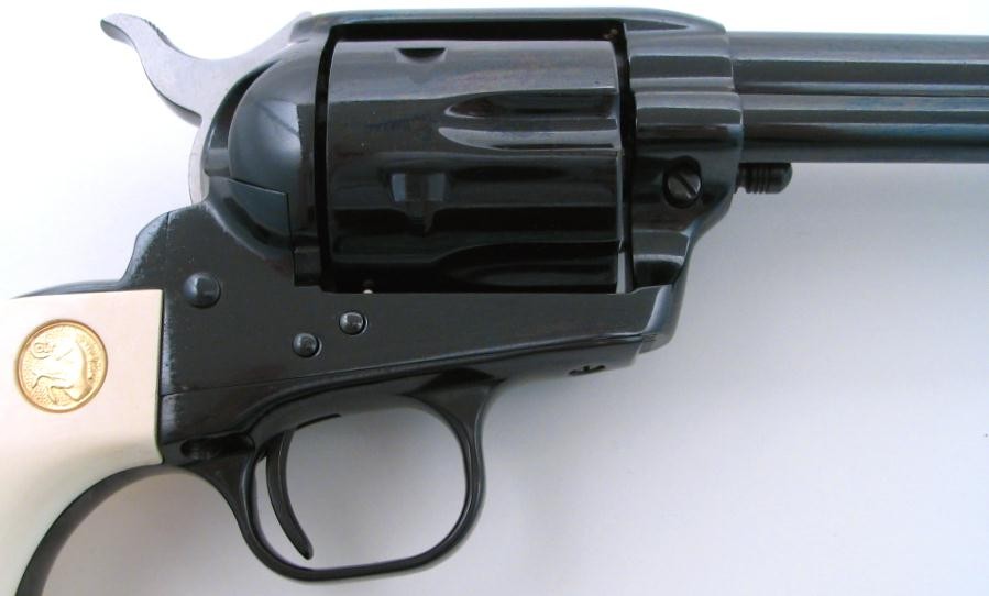 Colt Single Action .45 LC caliber 3rd generation revolver in all blue ...