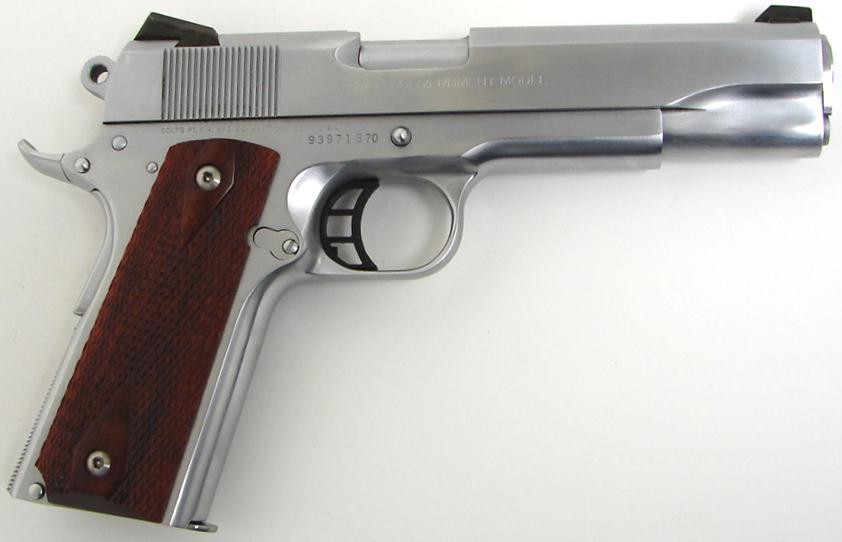 Colt Government .45 ACP caliber series 70 pistol customized with Novak ...