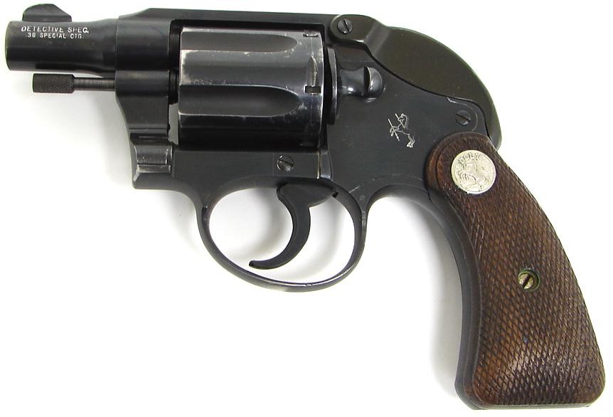 Colt Detective Special .38 Special caliber revolver. Late 1940 s vintage with hammer shroud ...