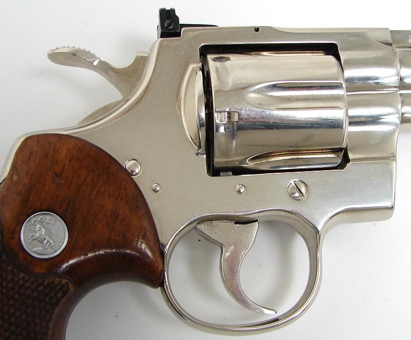 Colt Python .357 Magnum caliber revolver. Nickel plated. (c2838 ...