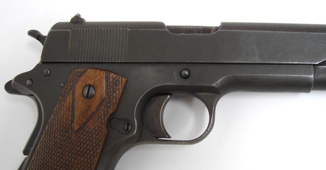Colt 1911 .45 ACP caliber pistol. Augusta Arsenal rework for WWII ...