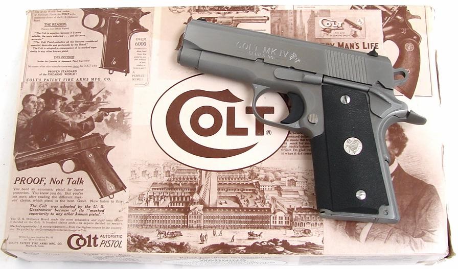 Colt Officers .45 ACP caliber pistol. Stainless enhanced model ...