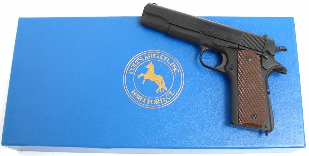 Colt 1911-A1 Reissue .45 ACP caliber pistol. Limited edition WWII ...