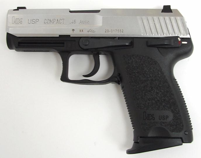 Heckler & Koch USP Compact .45 ACP caliber pistol. Discontinued model ...