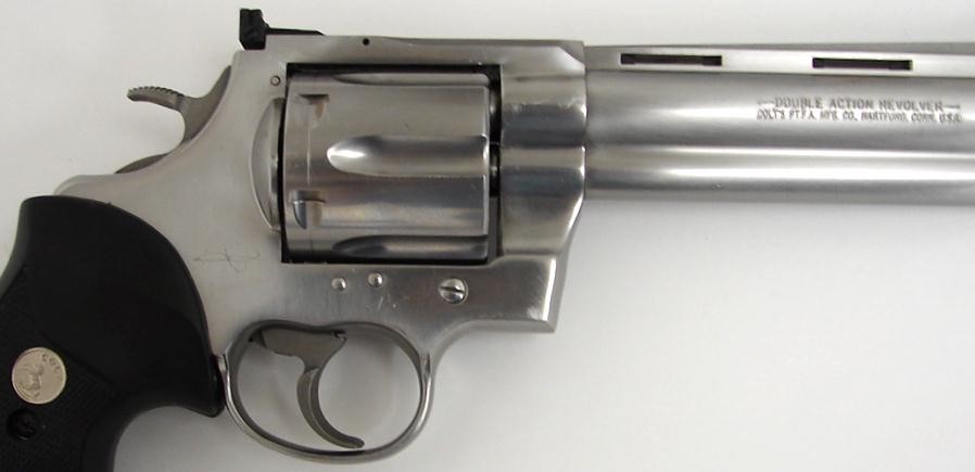 Colt Anaconda .44 Magnum caliber revolver. 6 stainless model in very ...