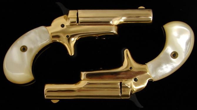 Colt Derringer .22 S caliber derringers. Colt matched pair of Lady ...