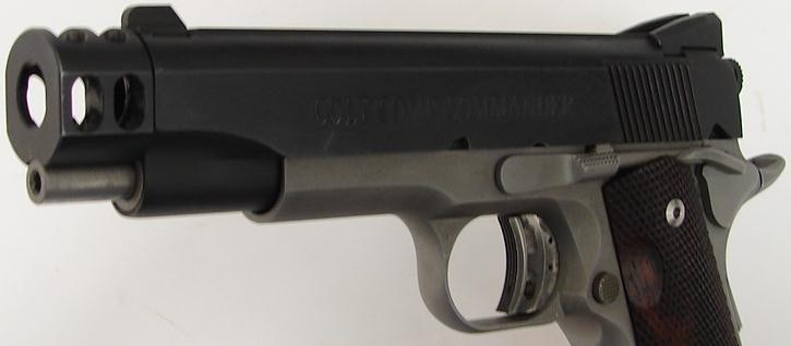 Colt Commander .45 ACP caliber pistol. Commander Comp special model ...