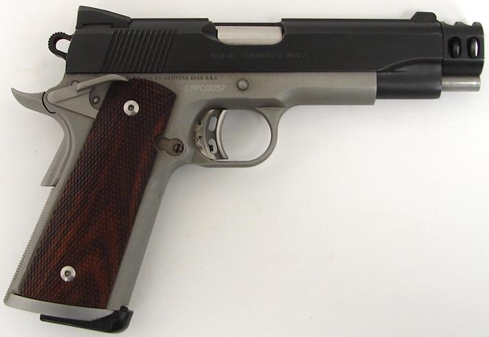 Colt Commander .45 ACP caliber pistol. Commander Comp special model ...