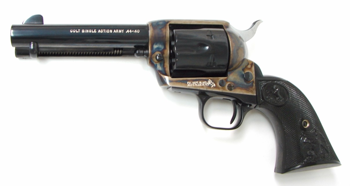 Colt SAA .40-40 caliber revolver. 4 3/4" 3rd generation model in ...