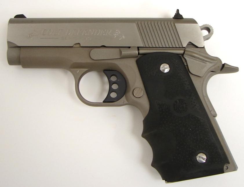 Colt Defender .45 ACP caliber pistol. 3 subcompact with alloy frame ...