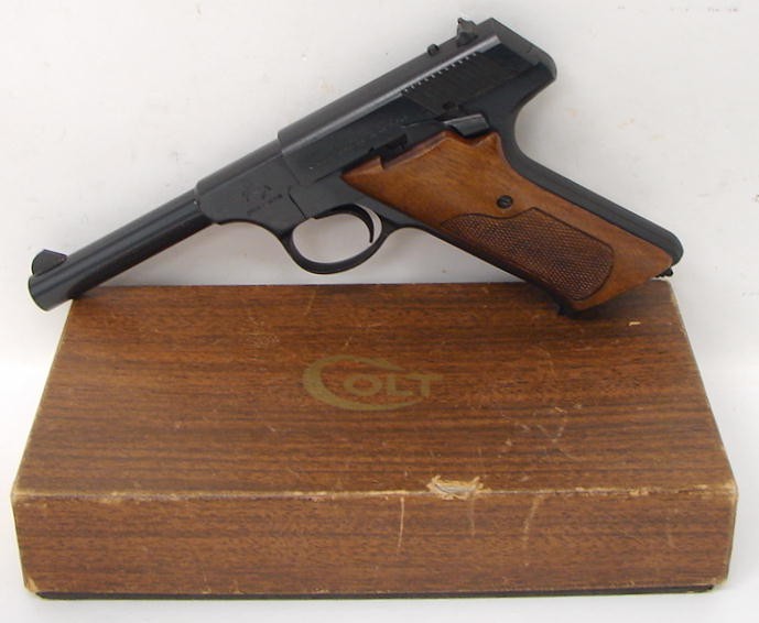 Colt Huntsman .22 LR caliber pistol. 4 1/2 plinker model in excellent condition with box. (c5782 ...