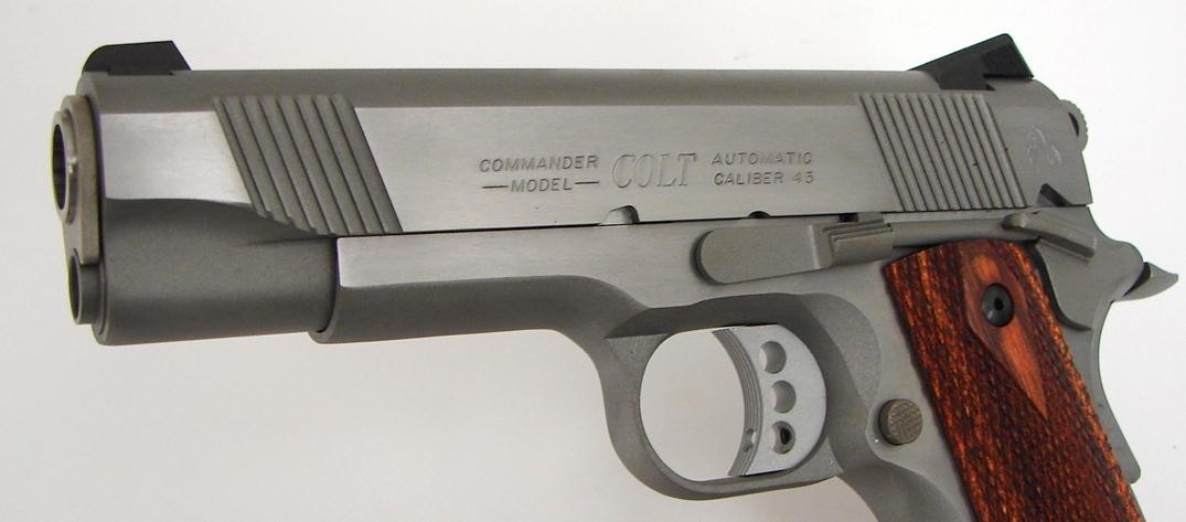 Colt Combat Commander .45 ACP caliber pistol. XSE stainless steel model ...