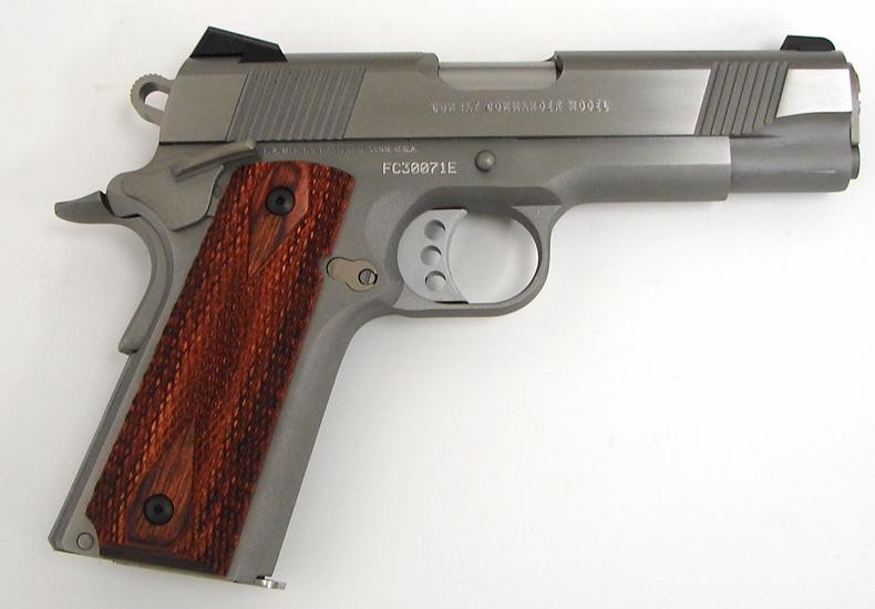 Colt Combat Commander .45 ACP caliber pistol. XSE stainless steel model ...