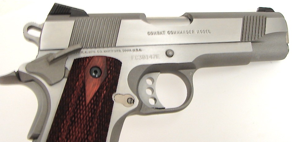 Colt Commander .45 ACP caliber pistol. XSE stainless model with box and ...