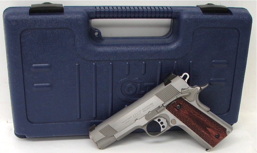 Colt Commander .45 ACP caliber pistol. XSE stainless model with box and ...