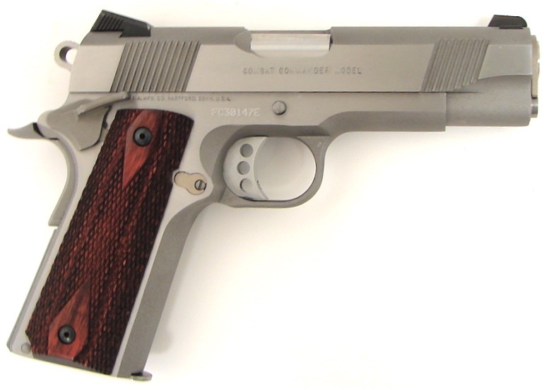 Colt Commander .45 ACP caliber pistol. XSE stainless model with box and ...