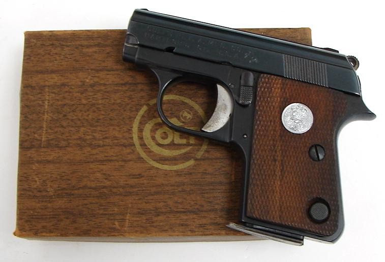 Colt Automatic .25 ACP caliber pistol. U.S. made Colt pocket pistol ...