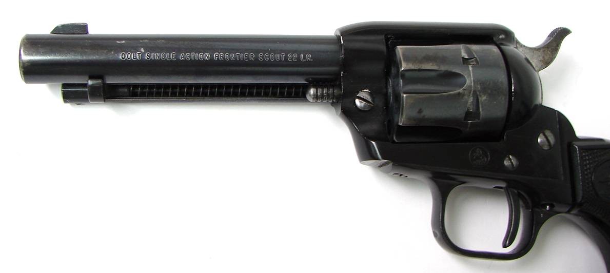 Colt Frontier Scout .22 LR caliber revolver. 1960 s vintage .22 single ...