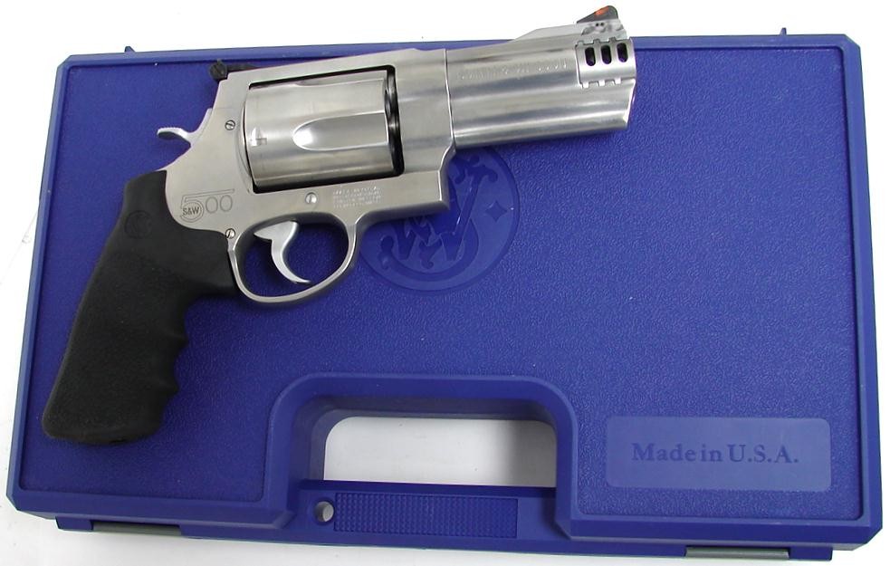 Smith & Wesson 500 .500 S&W Magnum caliber revolver. 4 model with ...
